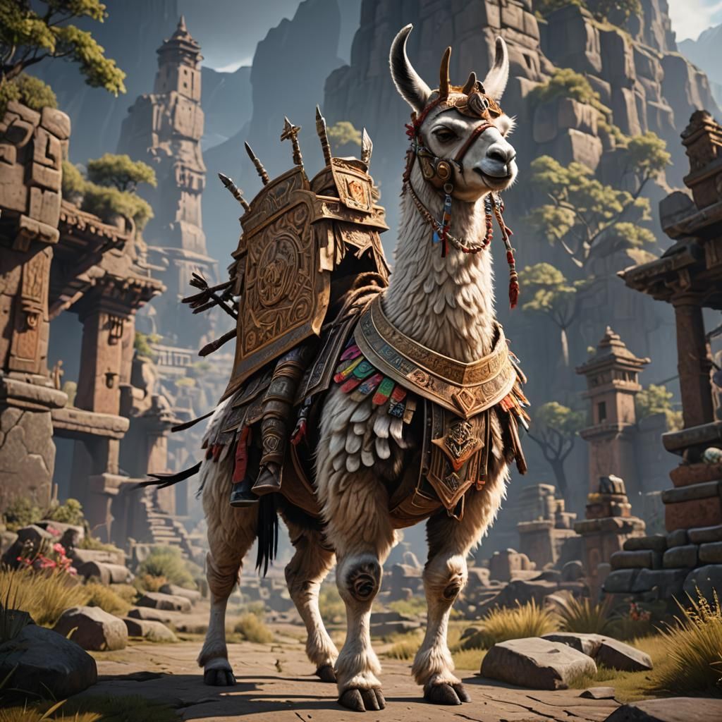 Battle llama - AI Generated Artwork - NightCafe Creator