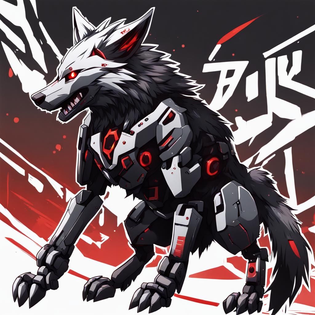 anime robot wolf - AI Generated Artwork - NightCafe Creator