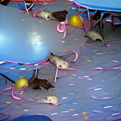 rats hanging out at a birthday party - AI Generated Artwork - NightCafe ...