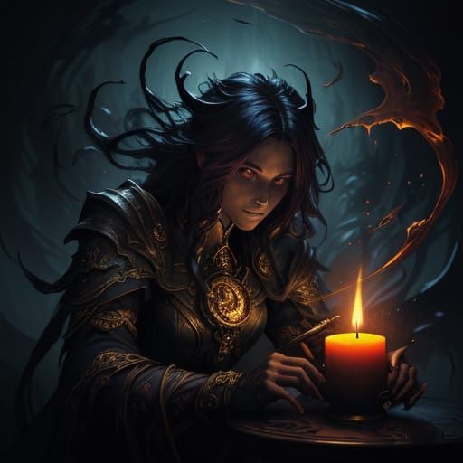 SCP-Ω-002-4 - "The Shadowflame" - Dark Fantasy Candle Illum...