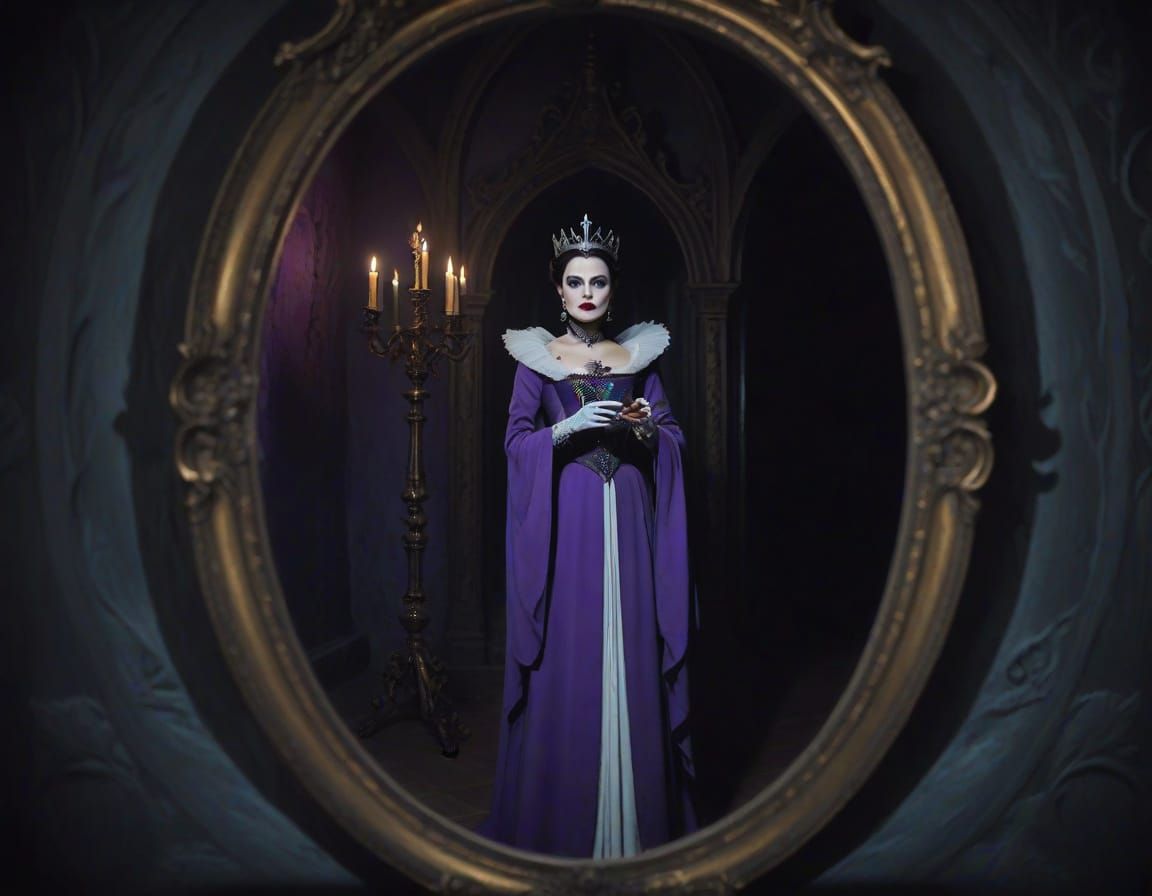 Ethereal Queen Conjured by Dark Magic - AI Art