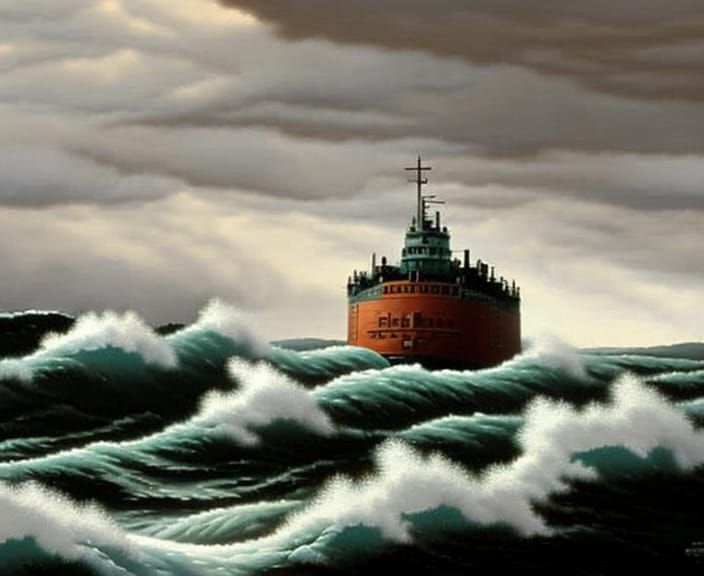 Rough Seas II - AI Generated Artwork - NightCafe Creator