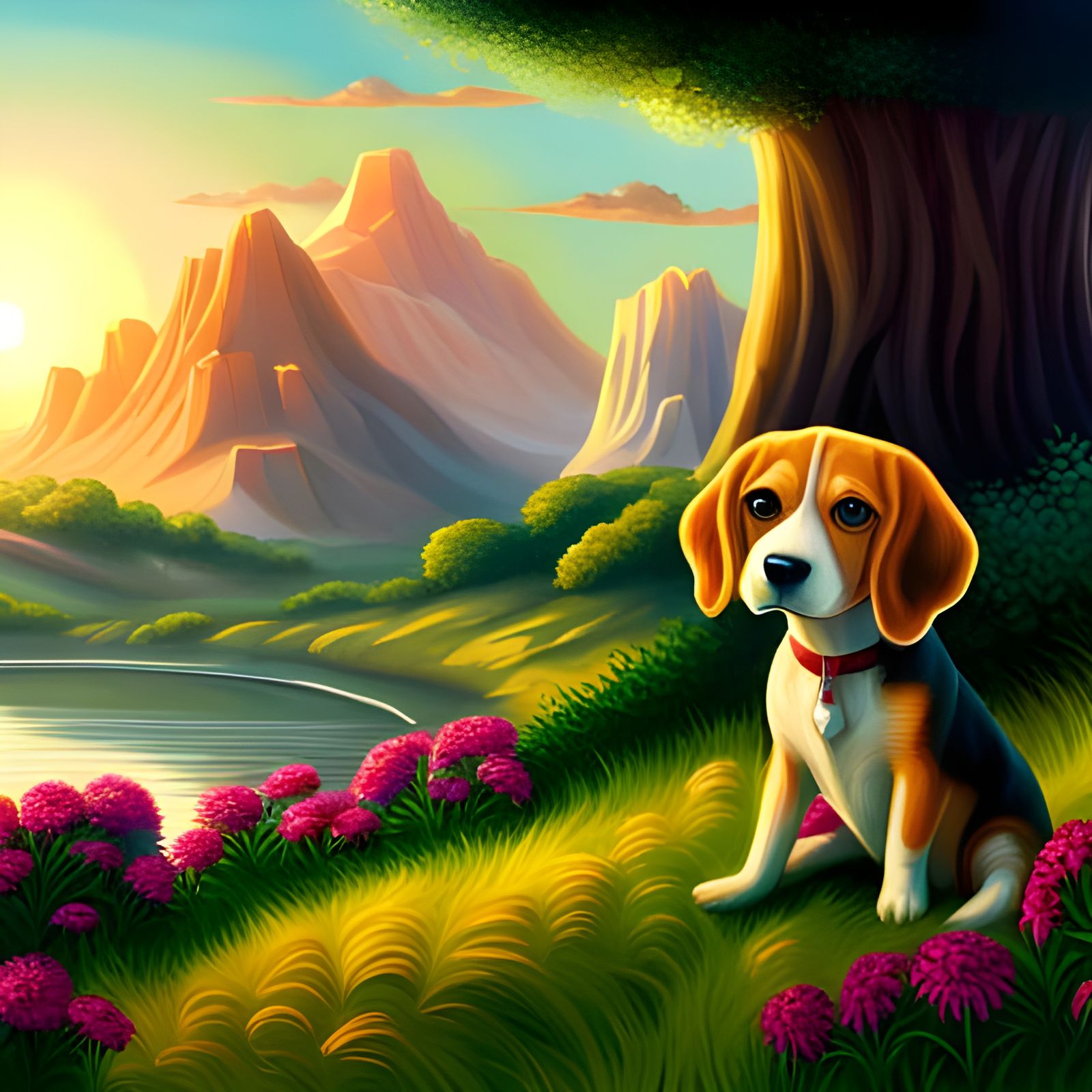 Beagle - AI Generated Artwork - NightCafe Creator