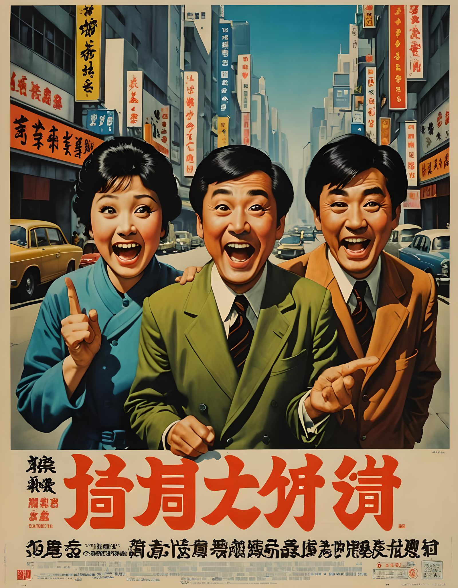 "The funny trio in the city", re-imagined classic Chinese comedy - AI ...