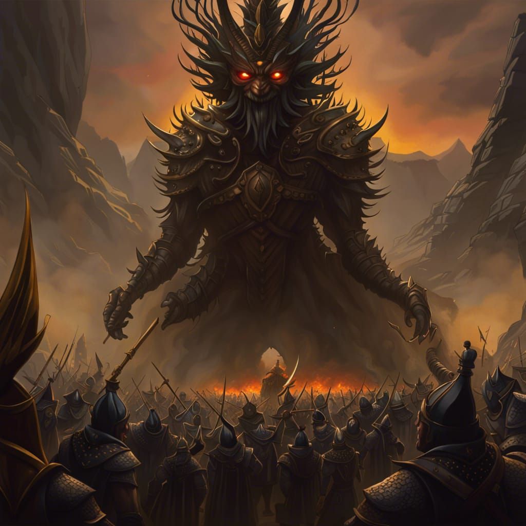 Demonic Demigod - AI Generated Artwork - NightCafe Creator