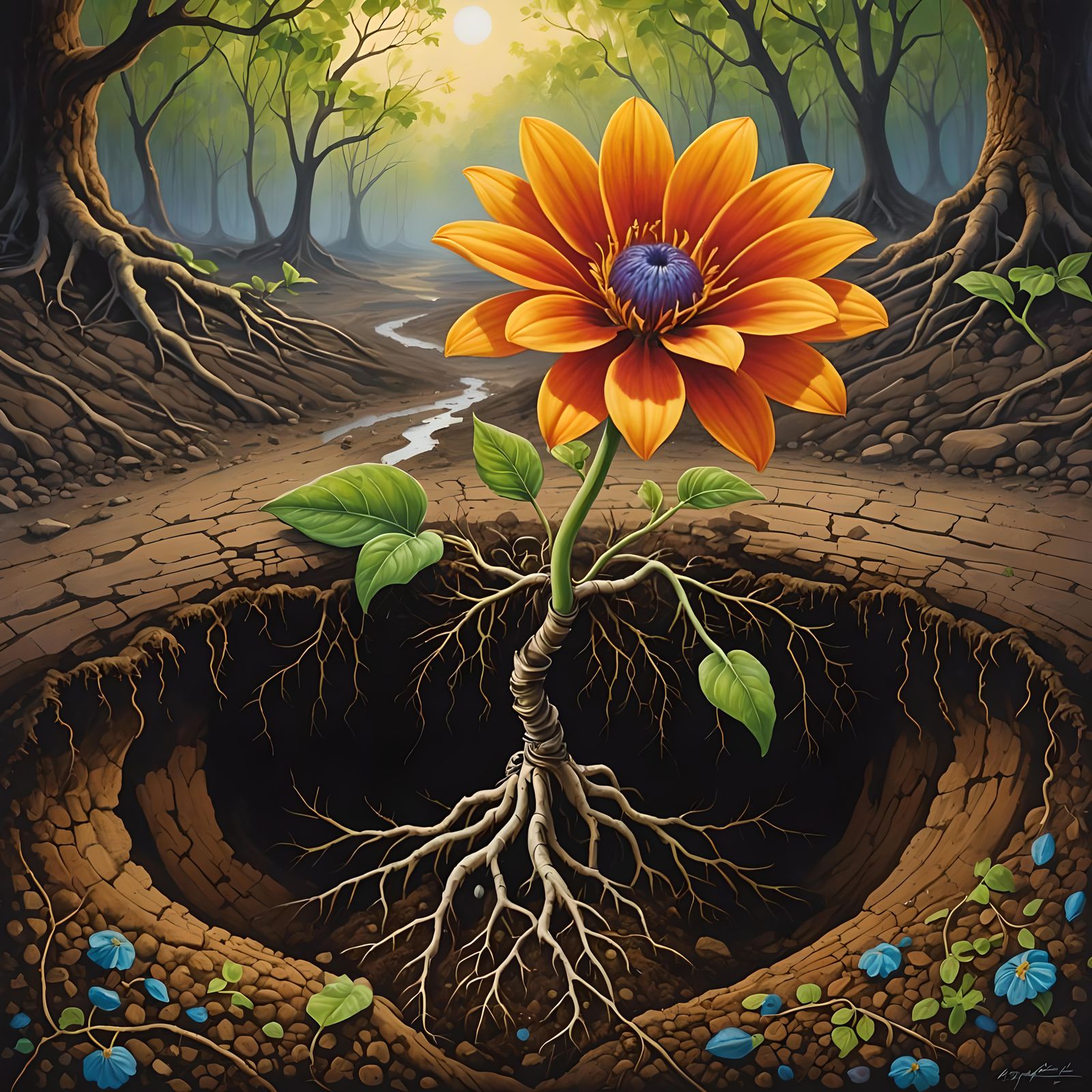 Deep Roots - AI Generated Artwork - NightCafe Creator