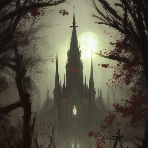 Werewolf church - AI Generated Artwork - NightCafe Creator