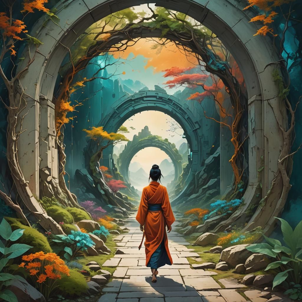 The Epic Zen Gateway. - AI Generated Artwork - NightCafe Creator