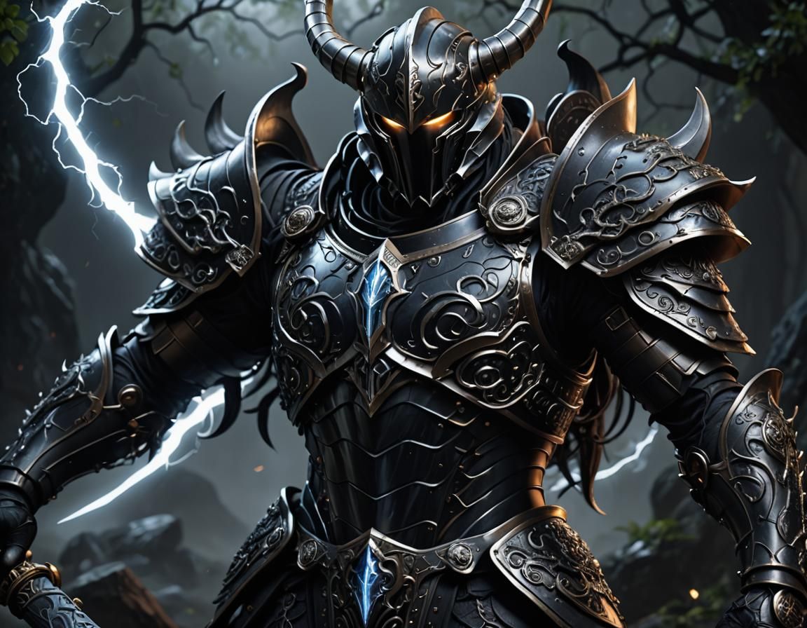 Obsidian Knight - AI Generated Artwork - NightCafe Creator