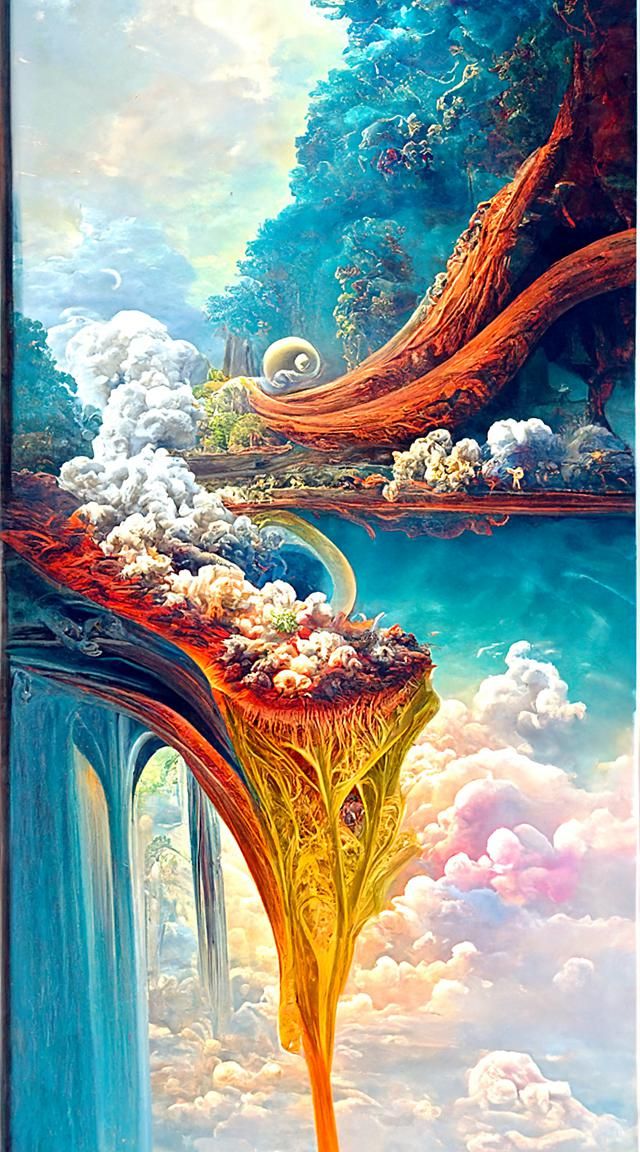 A beautifully strange painting by Benoit B. Mandelbrot, Martin Johnson ...