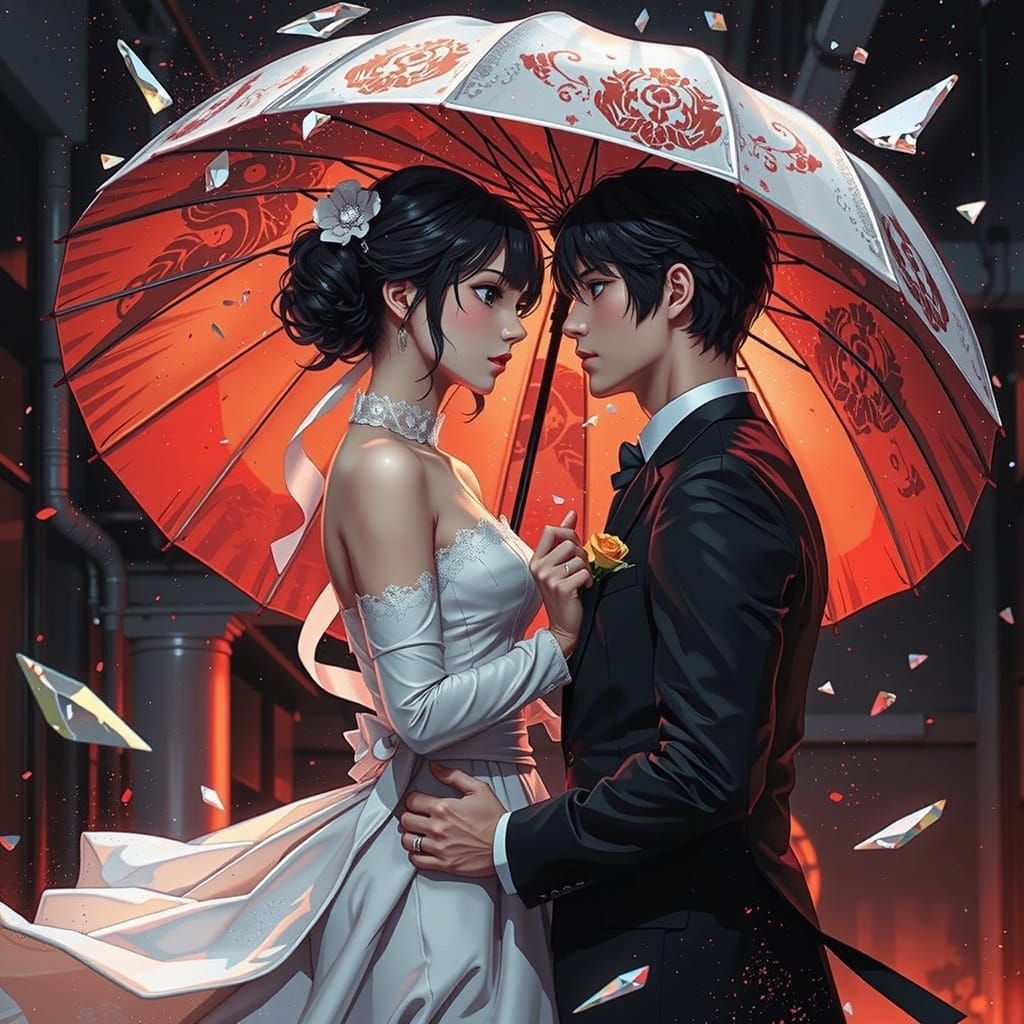 Anime lovers - Anime Duality in High-Contrast Photography