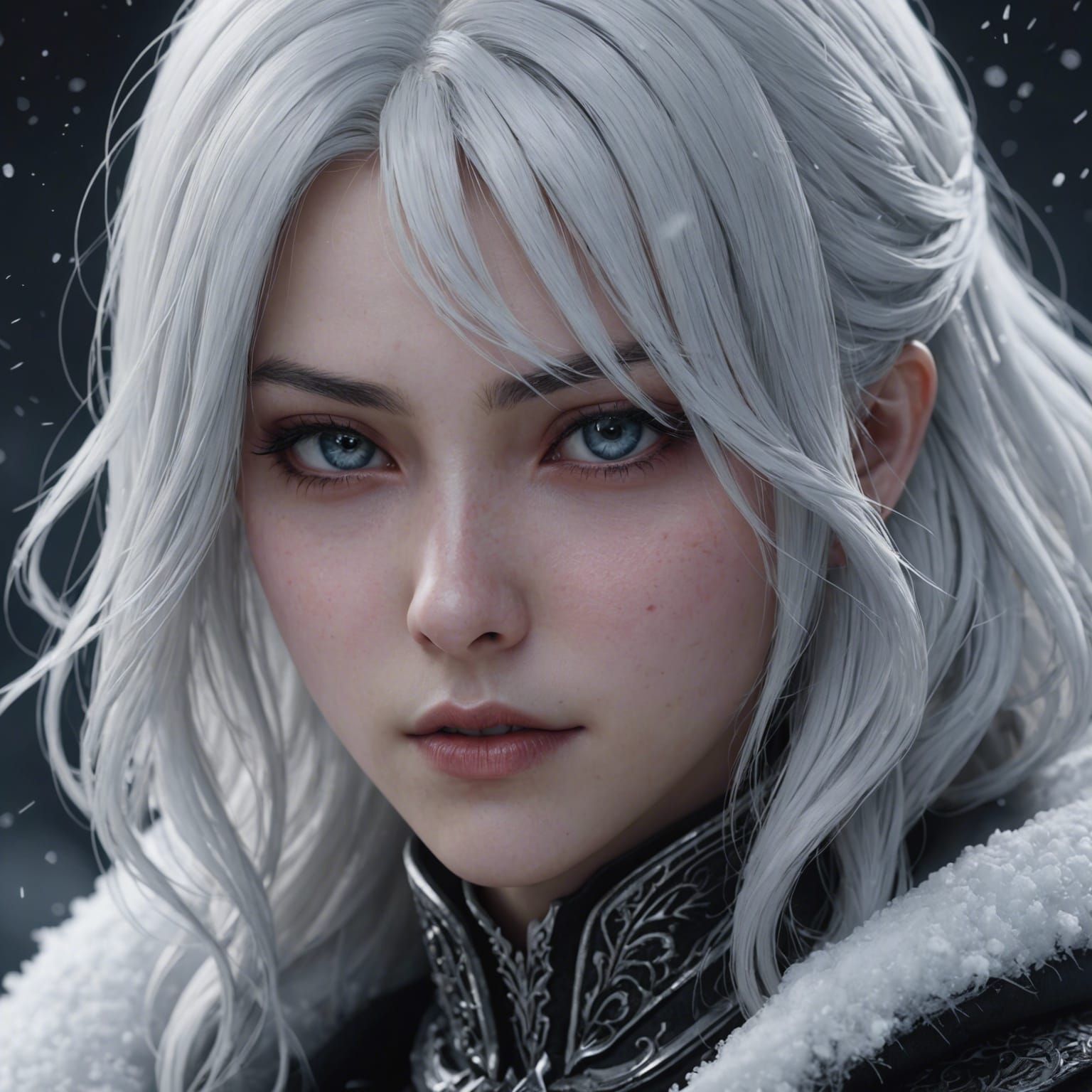 Up close beauty, realistic anime - AI Generated Artwork - NightCafe Creator