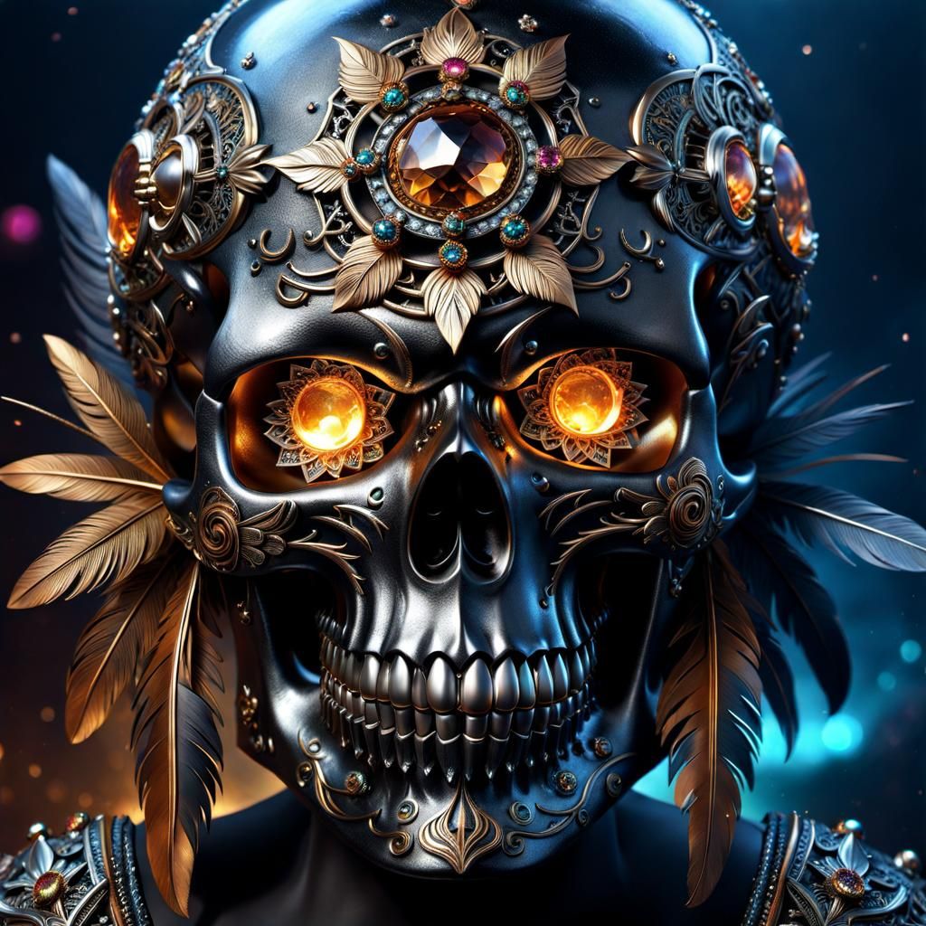 Skull - AI Generated Artwork - NightCafe Creator