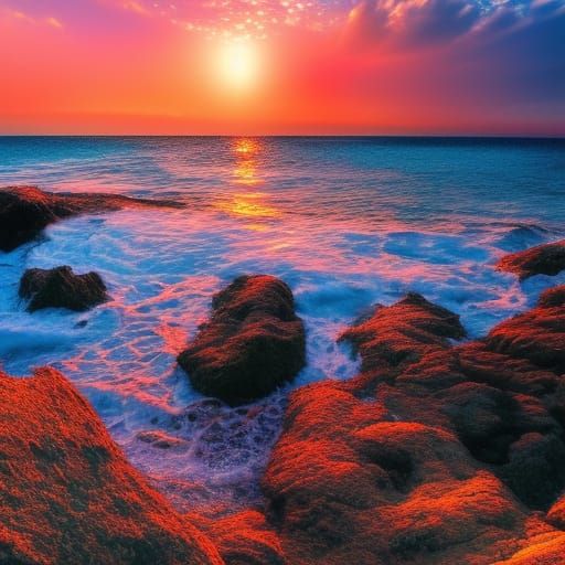 Sunset - AI Generated Artwork - NightCafe Creator