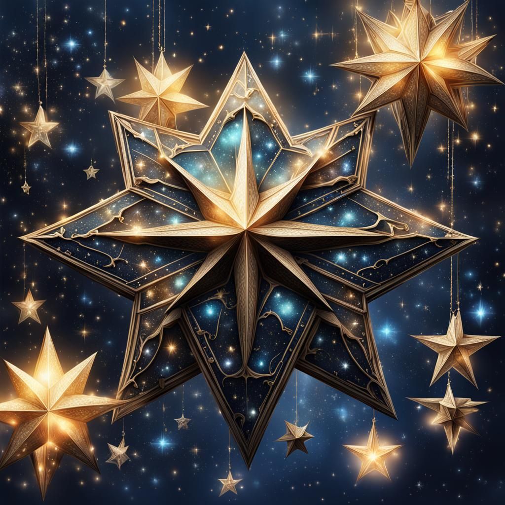 Hanging Stars - AI Generated Artwork - NightCafe Creator