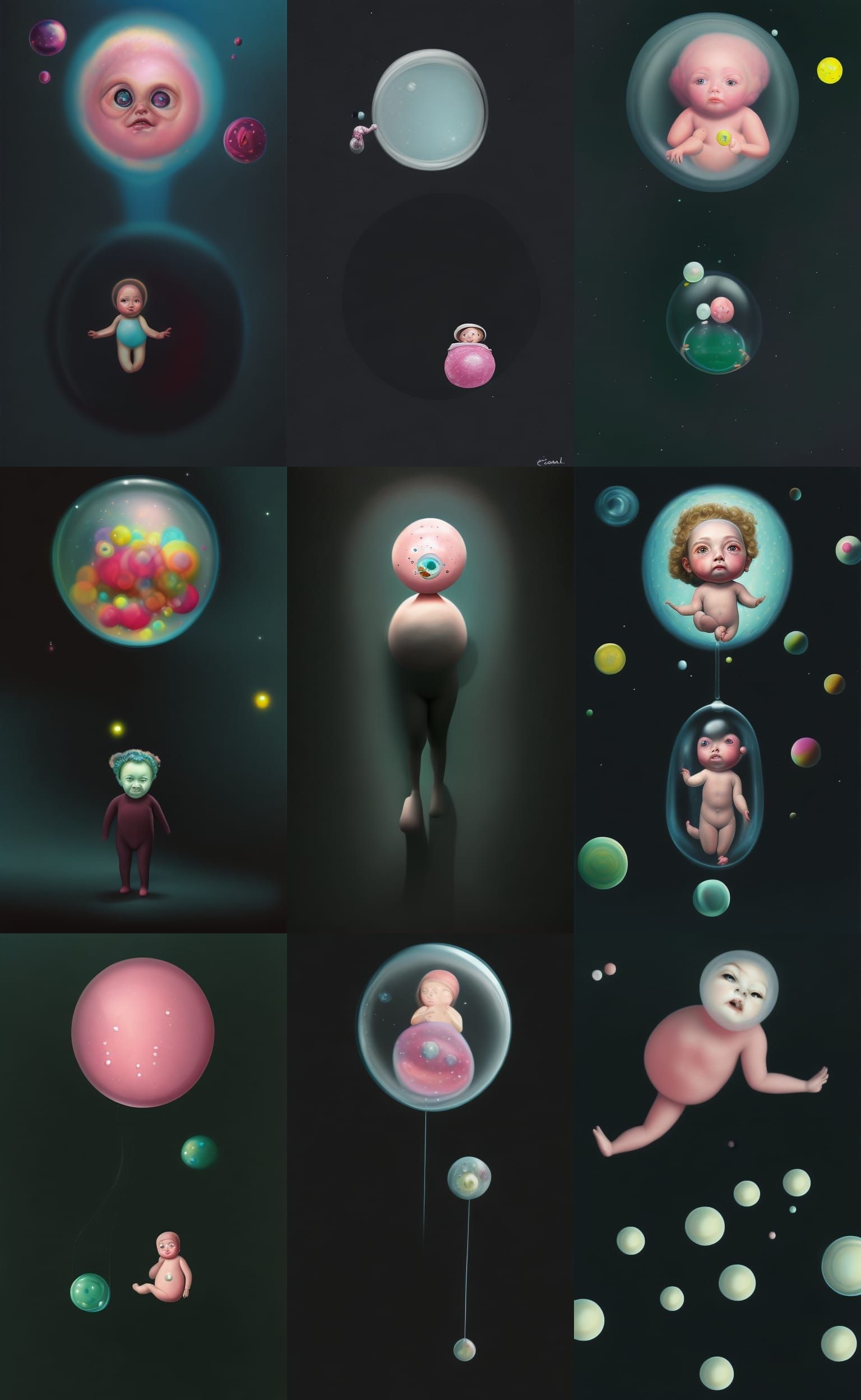 Bubble Babies - AI Generated Artwork - NightCafe Creator