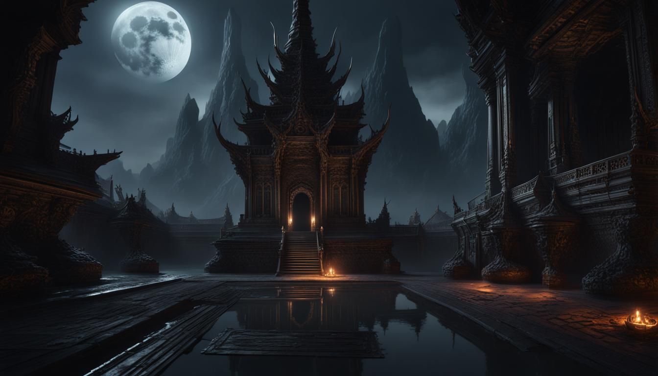 [Eclipsar Enigma Series] Midnight Veil Royal Garden - AI Generated ...