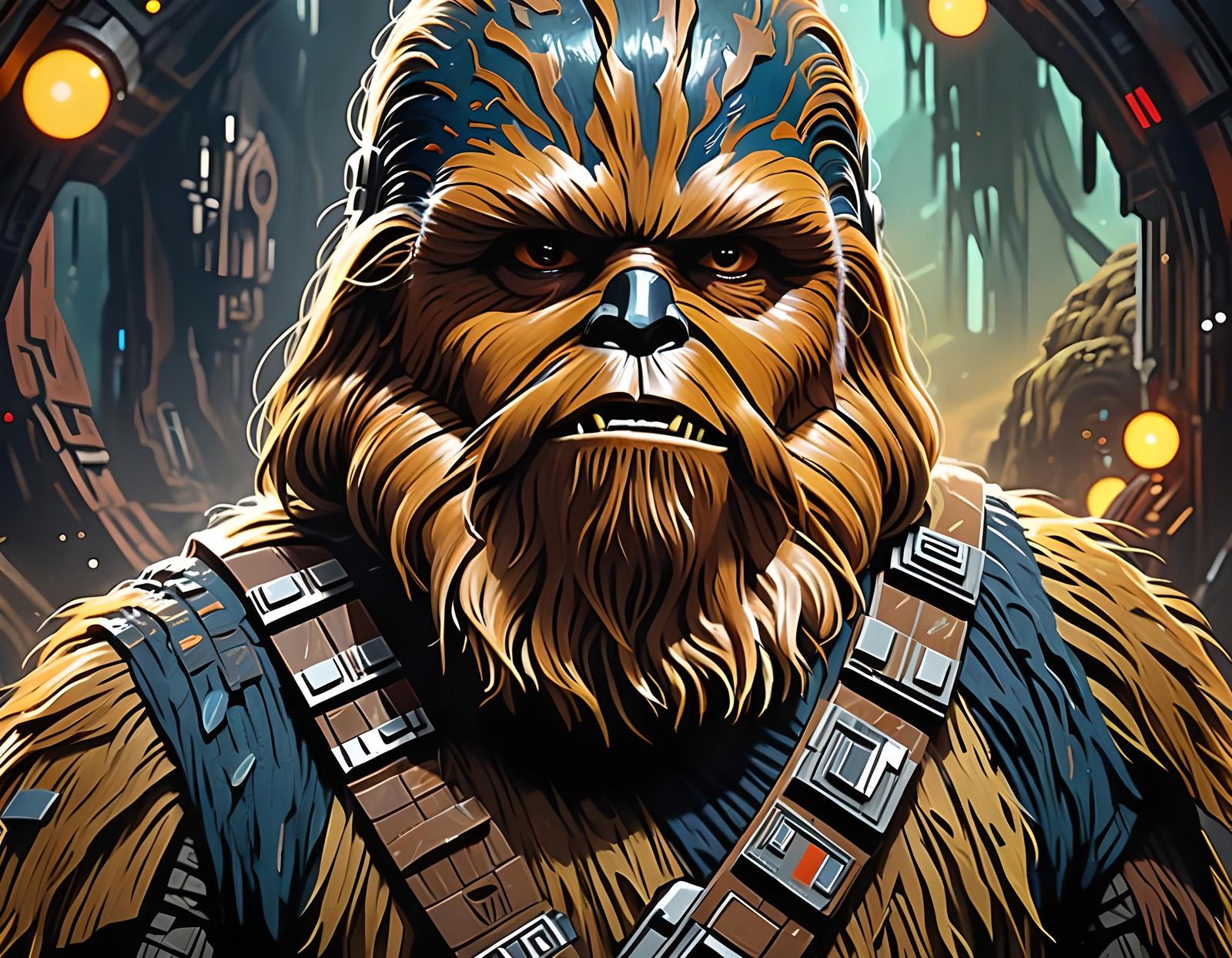 Chewbacca From The Movie Star Wars - AI Generated Artwork - NightCafe ...