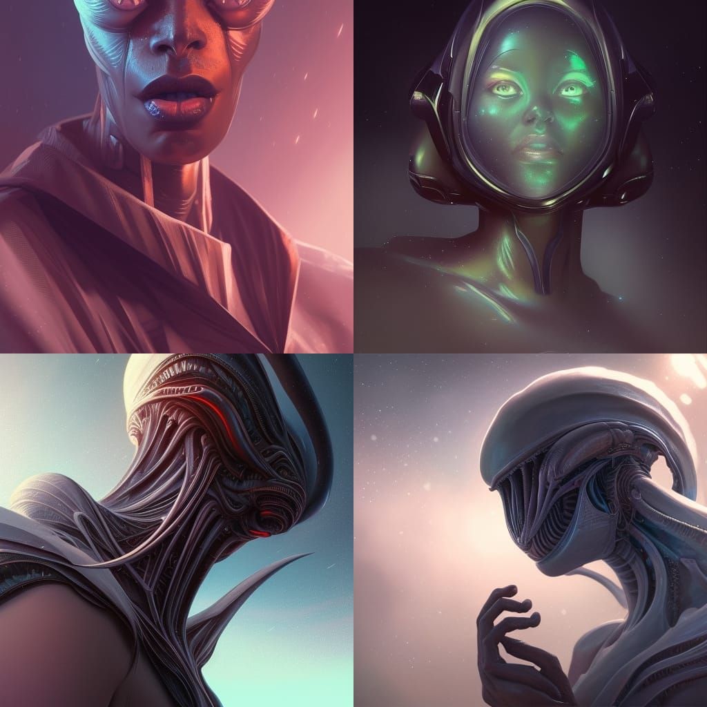 Alien scenery - AI Generated Artwork - NightCafe Creator