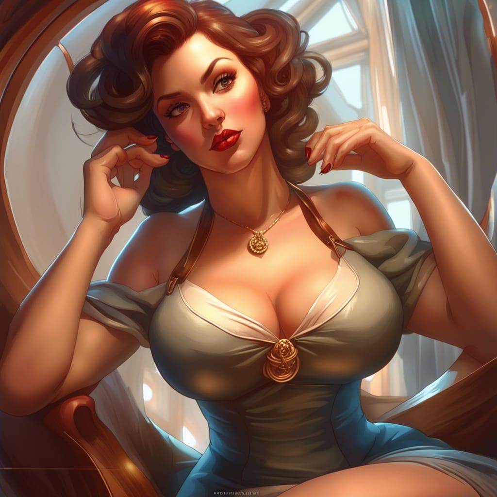 Pin up 47 - AI Generated Artwork - NightCafe Creator