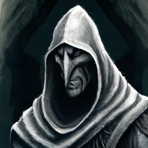 Hooded alien creature - AI Generated Artwork - NightCafe Creator