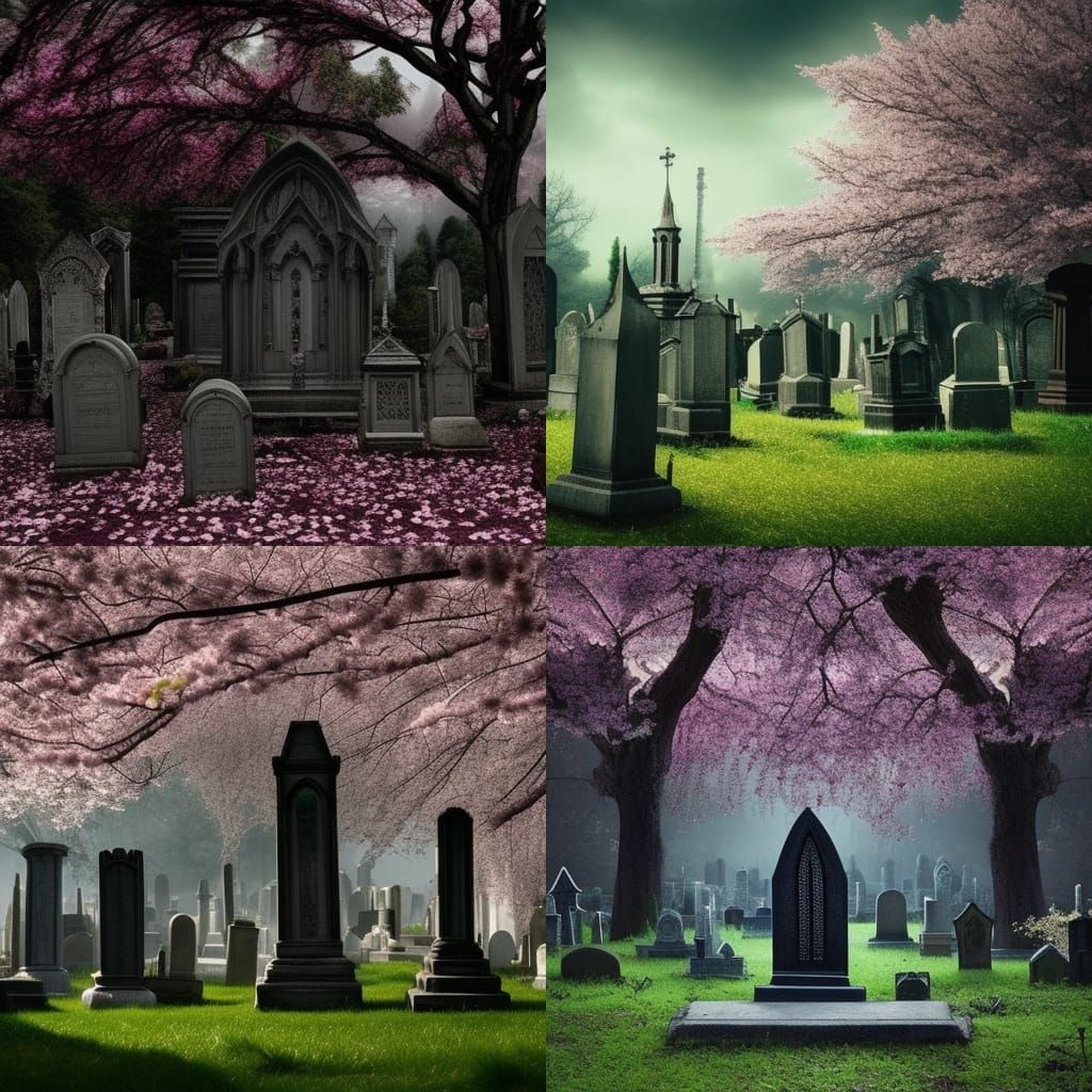 Beautiful Gothic cemetery with Beautiful Gothic Tombstones& crypts ...