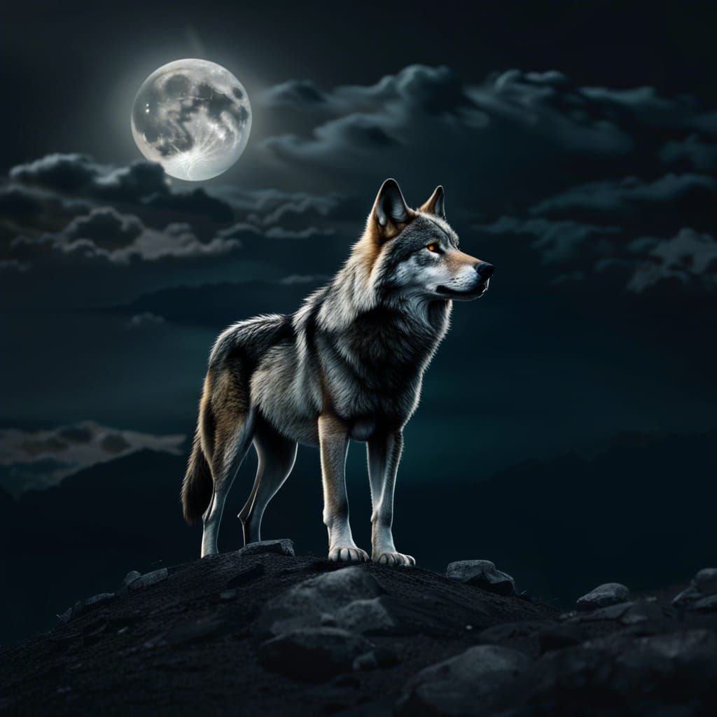 Alpha wolf rules - AI Generated Artwork - NightCafe Creator