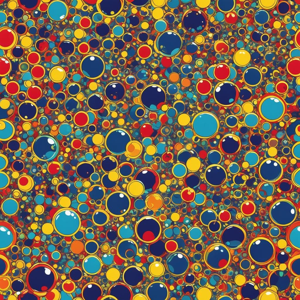 Pop Art of Bubbles - AI Generated Artwork - NightCafe Creator
