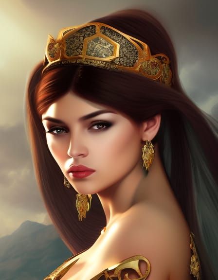 Azeri Princess 2 - AI Generated Artwork - NightCafe Creator
