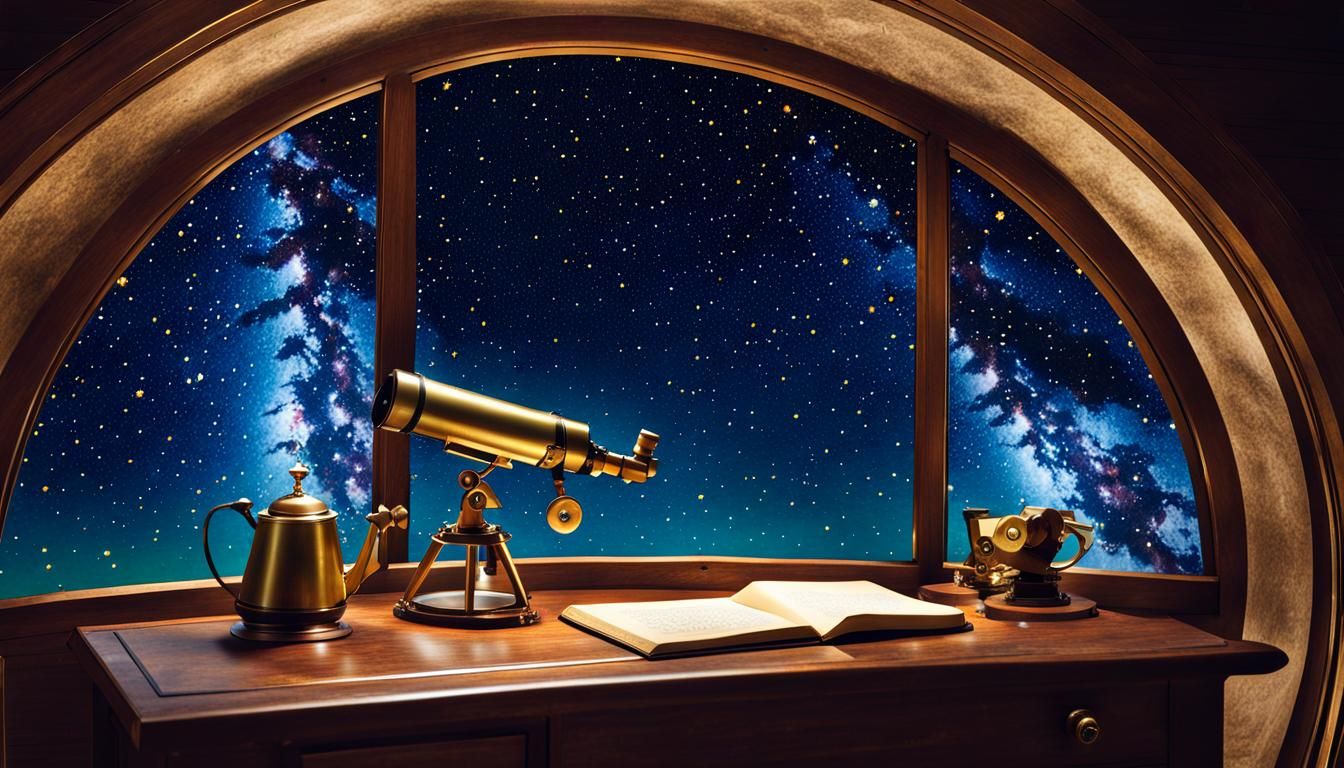 "Antique Astronomer's Desk" - AI Generated Artwork - NightCafe Creator