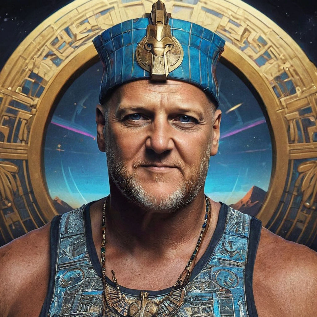 Pharaoh Portrait in Detailed Digital Art Style - AI Art