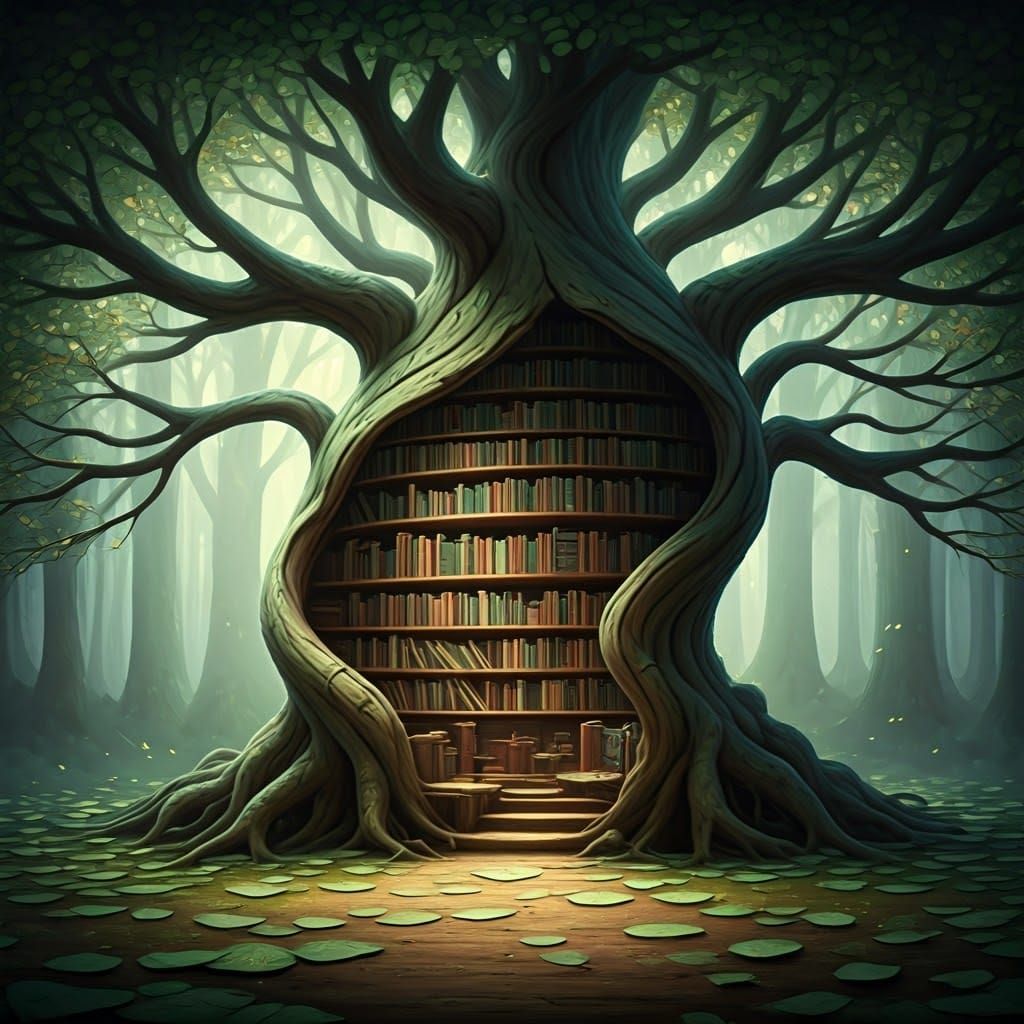 Ancient wisdom of the forest - Ancient Tree Library in Whim...