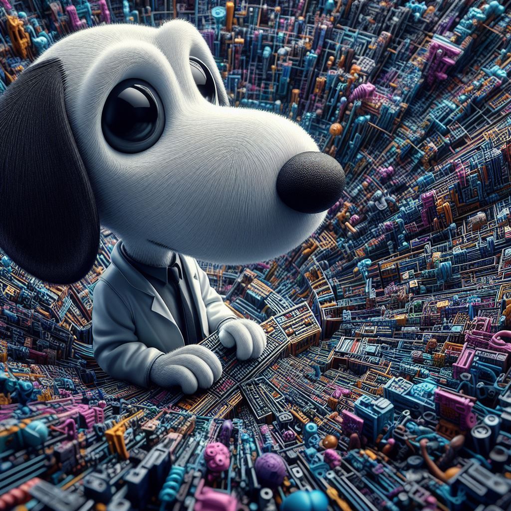 Snoopy is The Center of Everything - AI Generated Artwork - NightCafe Creator