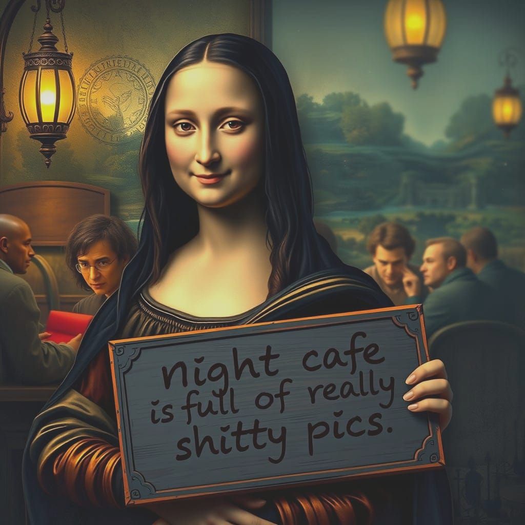 Mona Lisa - Futuristic Portrait of the Mona Lisa in a Whimsi...