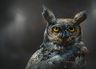 LSD Horned Owl - AI Generated Artwork - NightCafe Creator