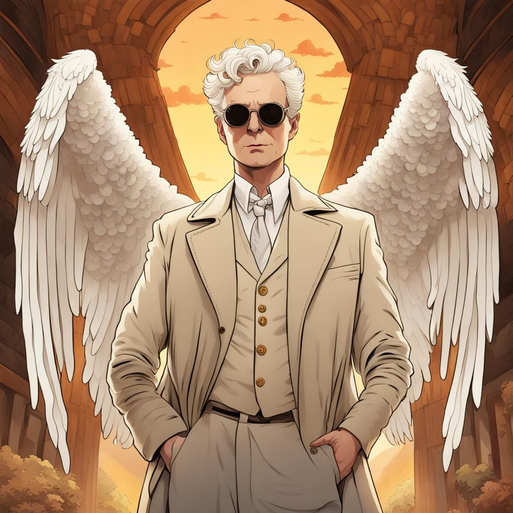 aziraphale from good omens - AI Generated Artwork - NightCafe Creator