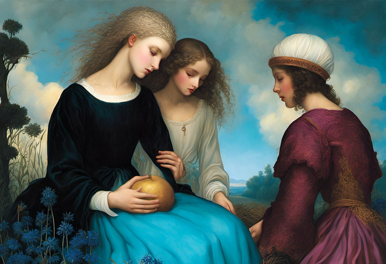 Lughnasadh Robert Peake the Elder, Mark Ryden, hyperdetailed beautiful ...