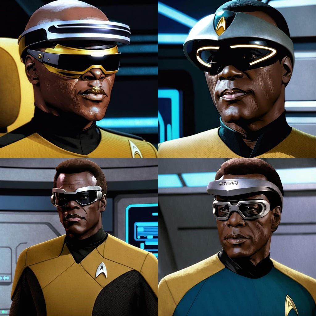 Geordi La Forge - Visionary Starfleet Engineer in Futuristic...
