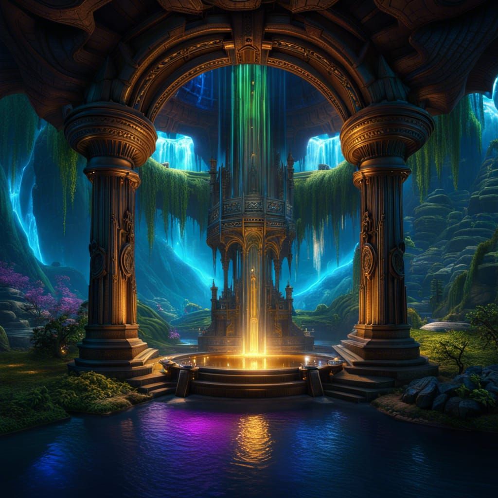 Well of Eternity, Warcraft, 8k resolution, hyperdetailed, luminous ...