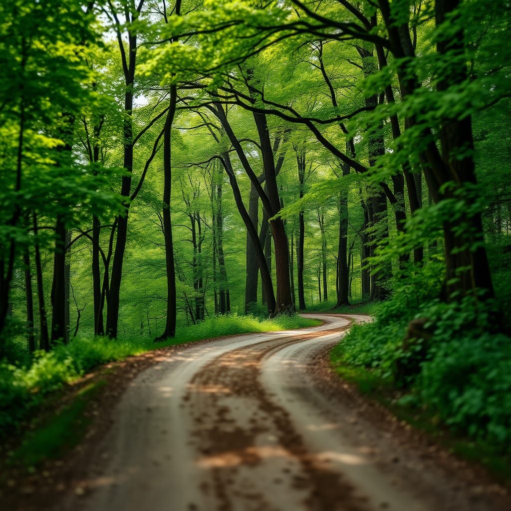 Paths through the forest - Serene Forest Path Unfolds in Nat...