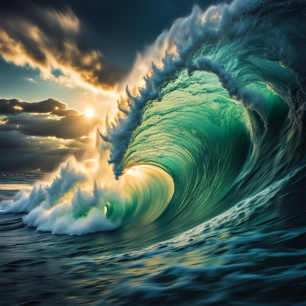 That Perfect Wave - AI Generated Artwork - NightCafe Creator