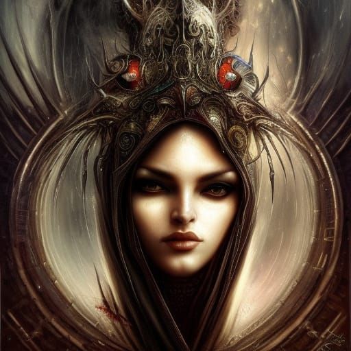 beautiful alien priestess, Royo, Karol Bak - AI Generated Artwork ...