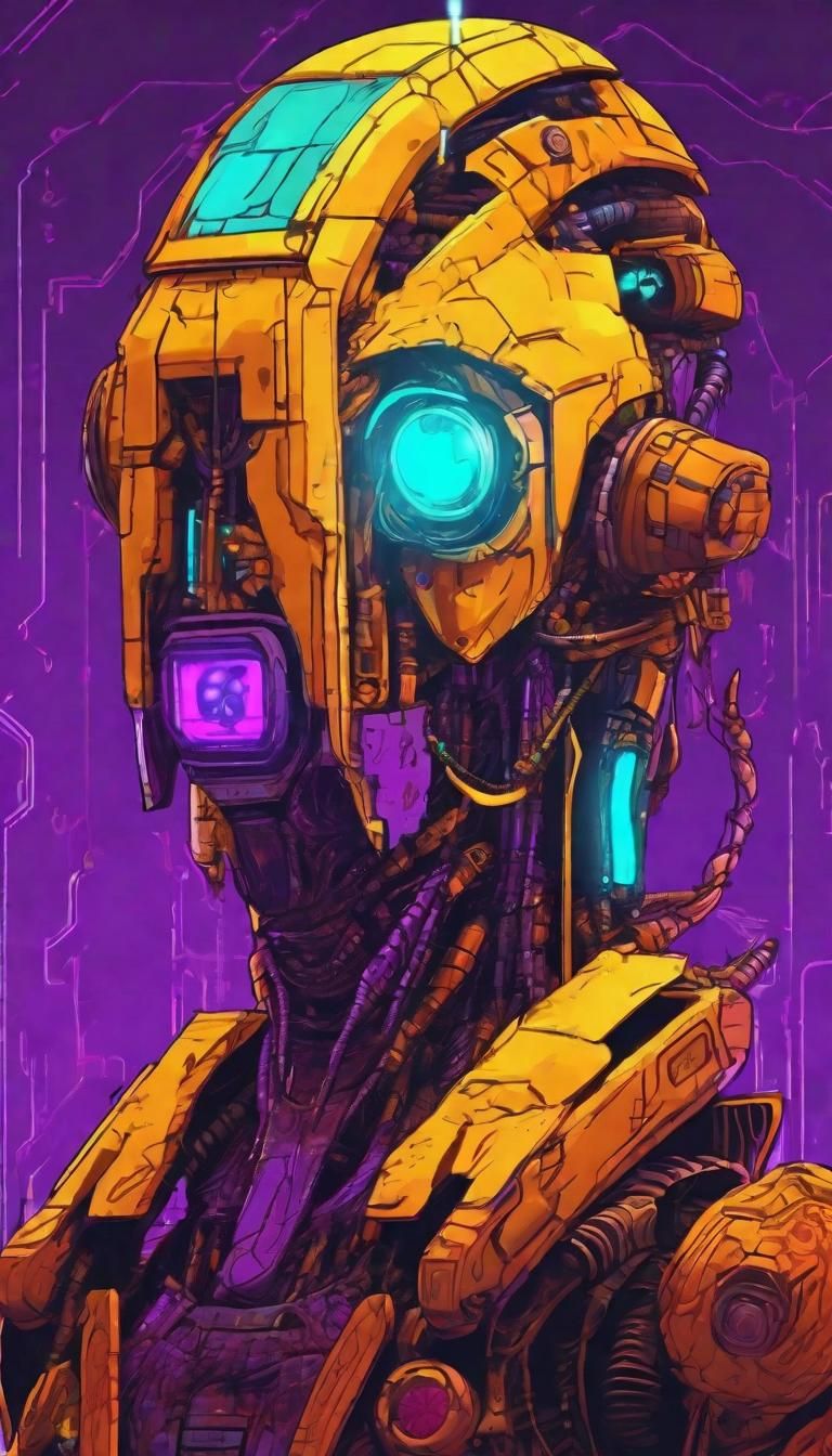 Robot horror cyberpunk dystopian post-apocalyptic - AI Generated ...