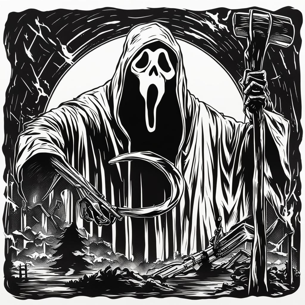 Ghostface from Scream - AI Generated Artwork - NightCafe Creator