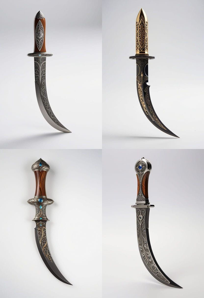 Modern Dagger Inspired by Iranian Craftsmanship an... - AI Art