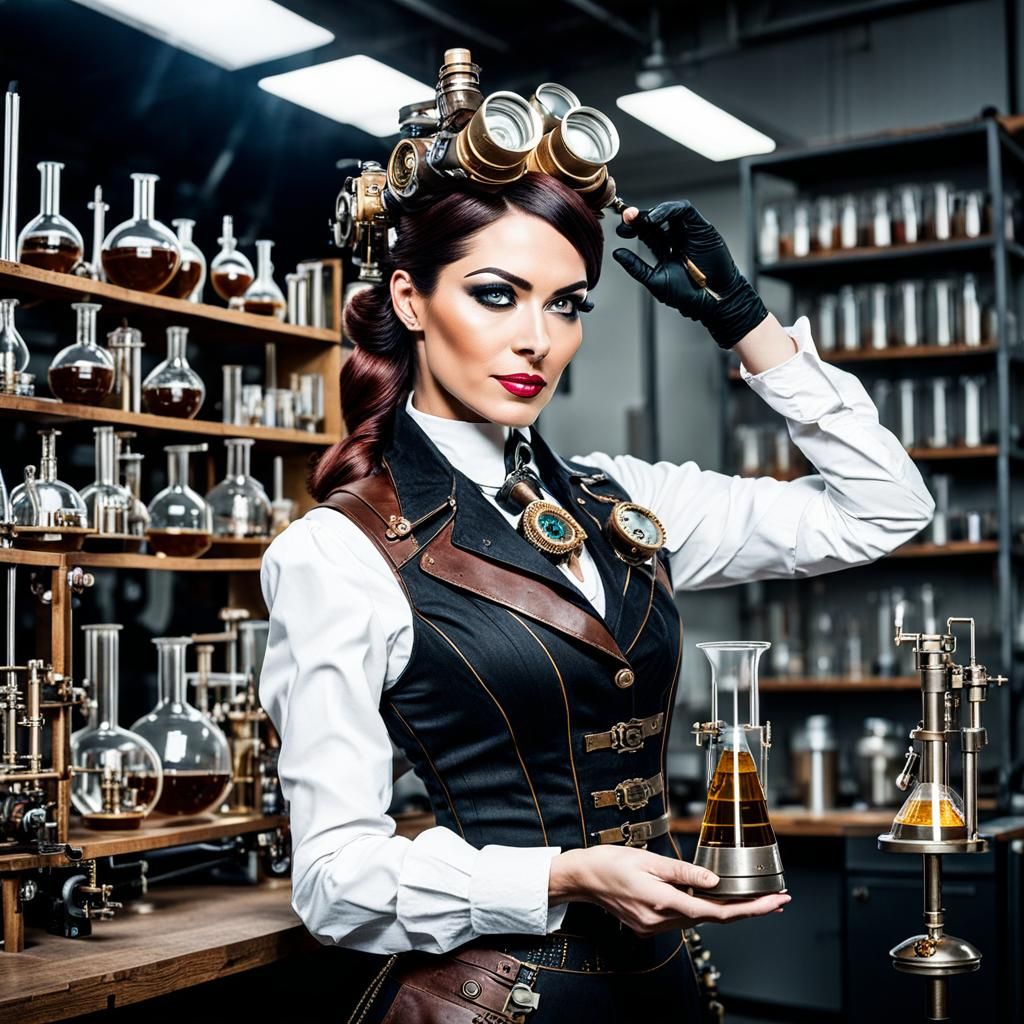 Steampunk Science 3 - AI Generated Artwork - NightCafe Creator