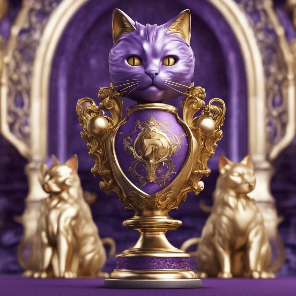 Best in show cat trophy - AI Generated Artwork - NightCafe Creator