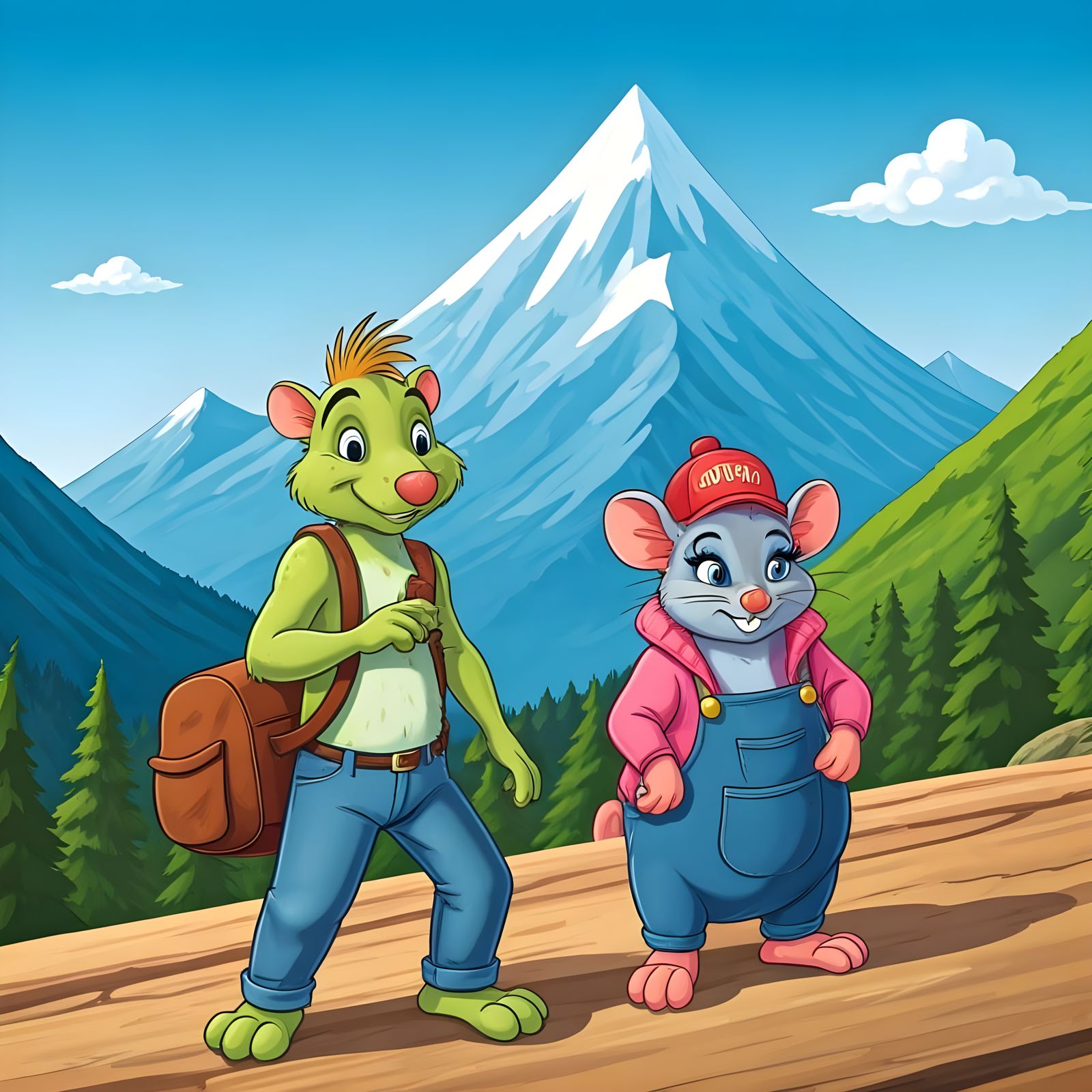 "Abby and Anthony See The World" Two Cartoon Pals Gary The patient ...