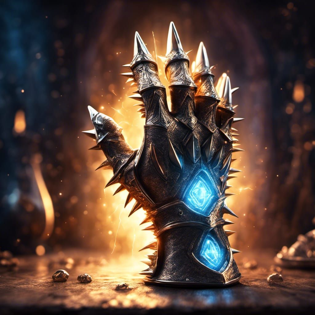 Arcane Tungsten Gauntlets - AI Generated Artwork - NightCafe Creator