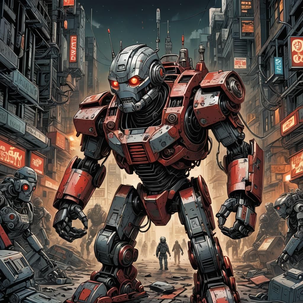 Bad robot - AI Generated Artwork - NightCafe Creator